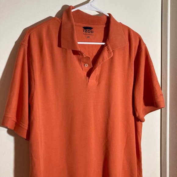 Izod | Shirts | Izod Orange Polo Large | Poshmark